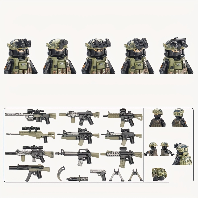 Military Four-sided Printing Soldiers Armed Special Forces Special ...