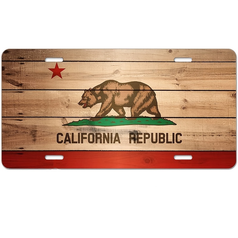 1pc License Plate Americana California State Vintage Replica Antique ...