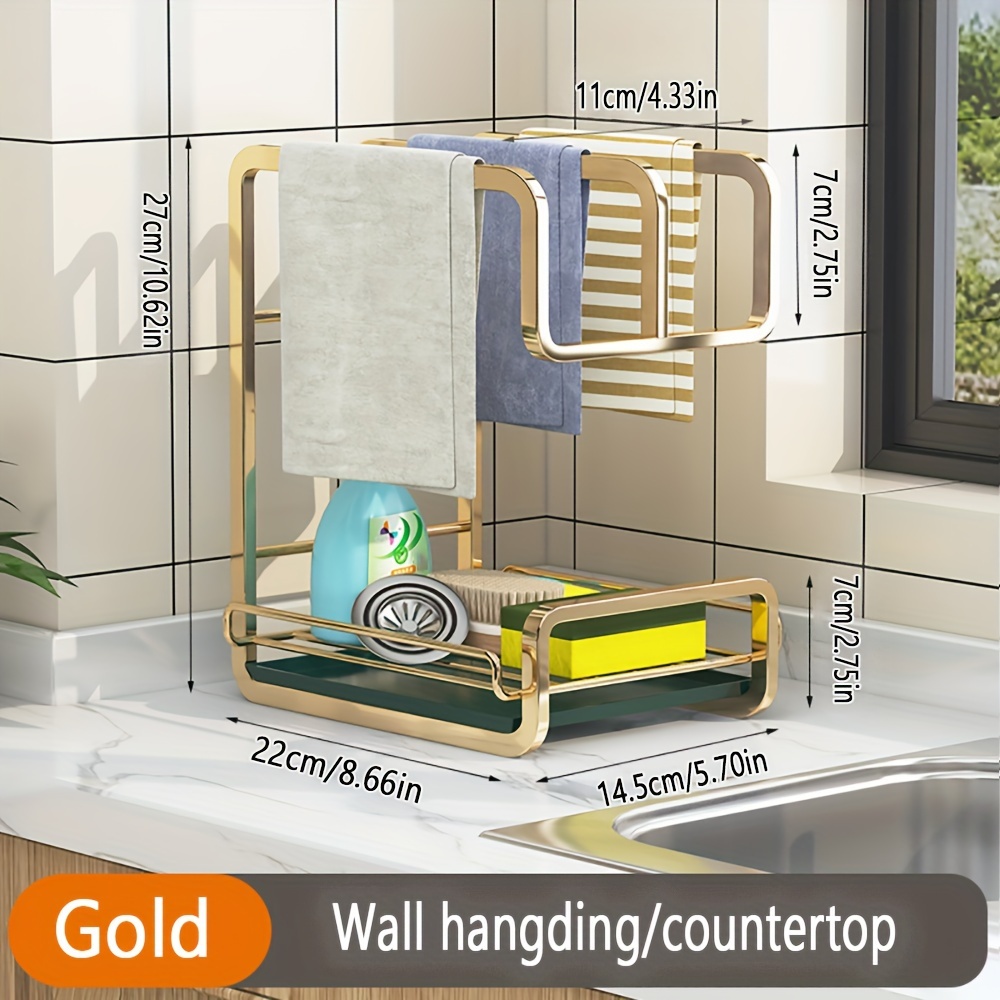 1pc No Punch Kitchen Organizer Drainer Organizer Hanging - Temu Ireland