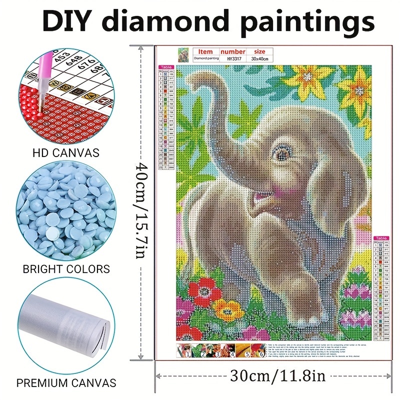 elephant pattern kit suitable beginners 5d - Temu Philippines