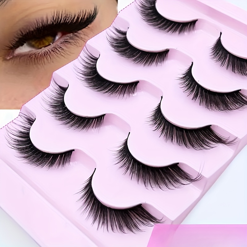 3d Fluffy Fox Eye Lashes Natural Thick Faux Mink False - Temu Ireland