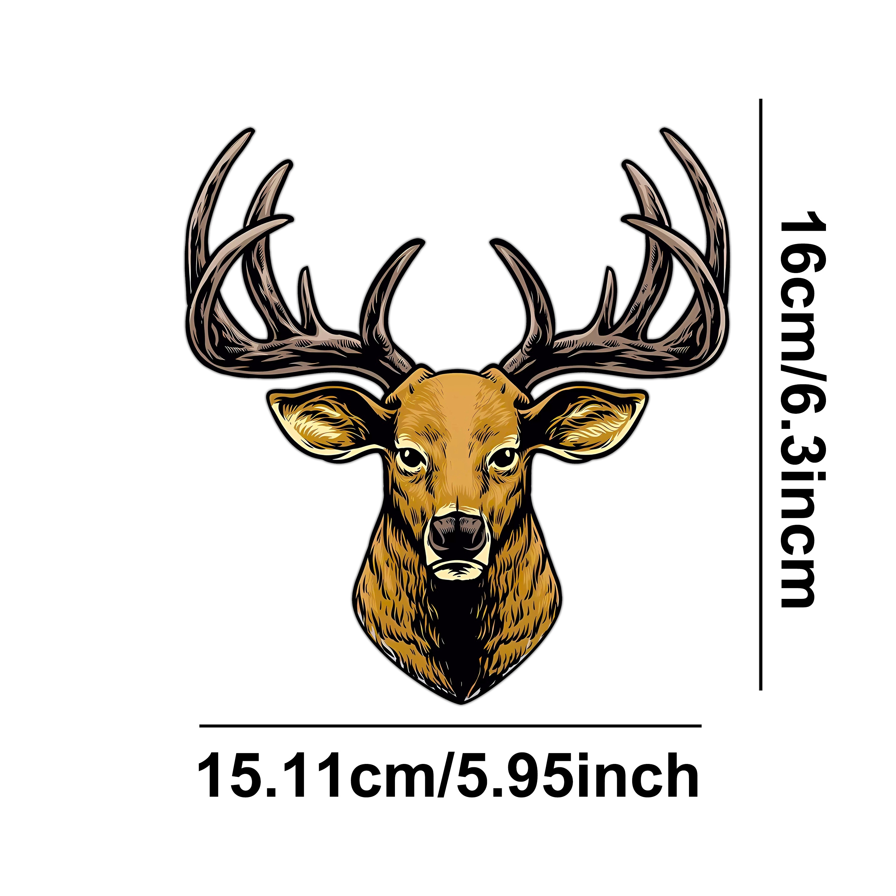 Deer Head Decorative Stickers Add A Little Natural Breath - Temu Canada