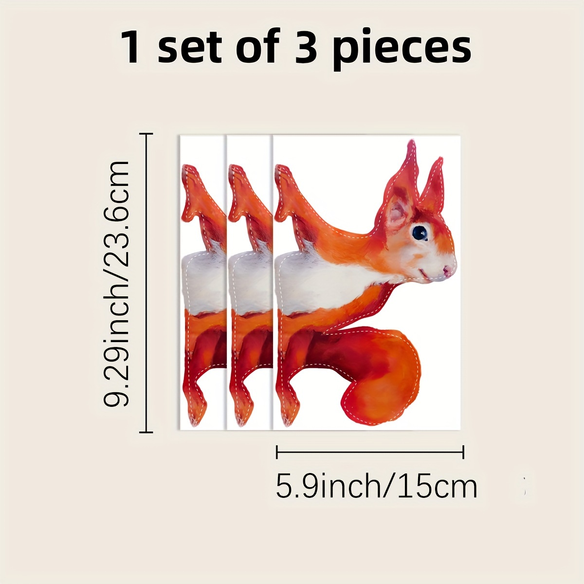 1 3pcs Cute Animal Window Film Stickers Lovely Animals Self - Temu ...