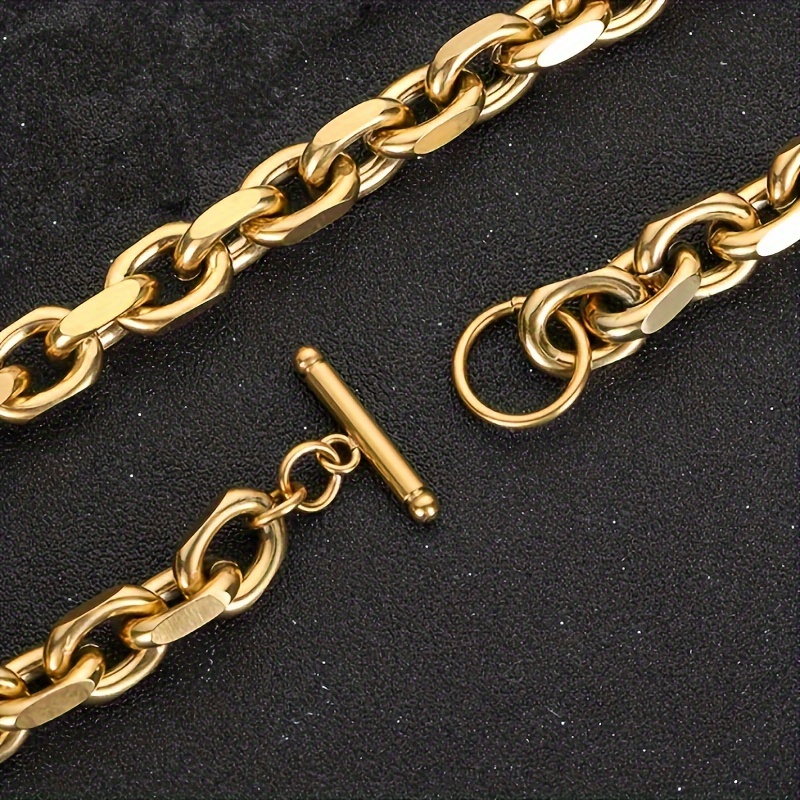 Fashion Personality Rock Hip Hop Square Titanium Steel Men's - Temu ...