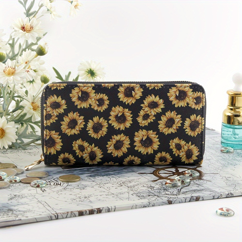 Trendy Cartoon Pattern Long Wallet Zipper Around Coin Purse - Temu ...