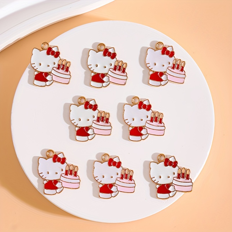 Cat Pendants Diy Cartoon Anime Alloy Hole - Temu United Kingdom