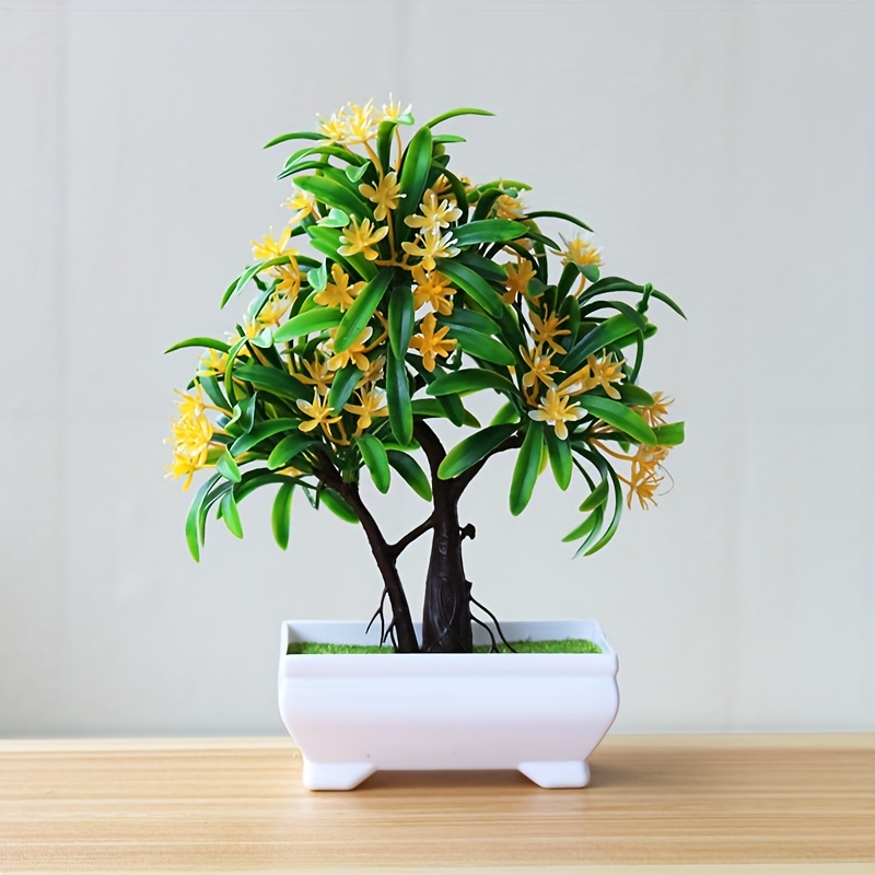 Artificial Potted Tree Bonsai Simulation Plant Home Decor - Temu