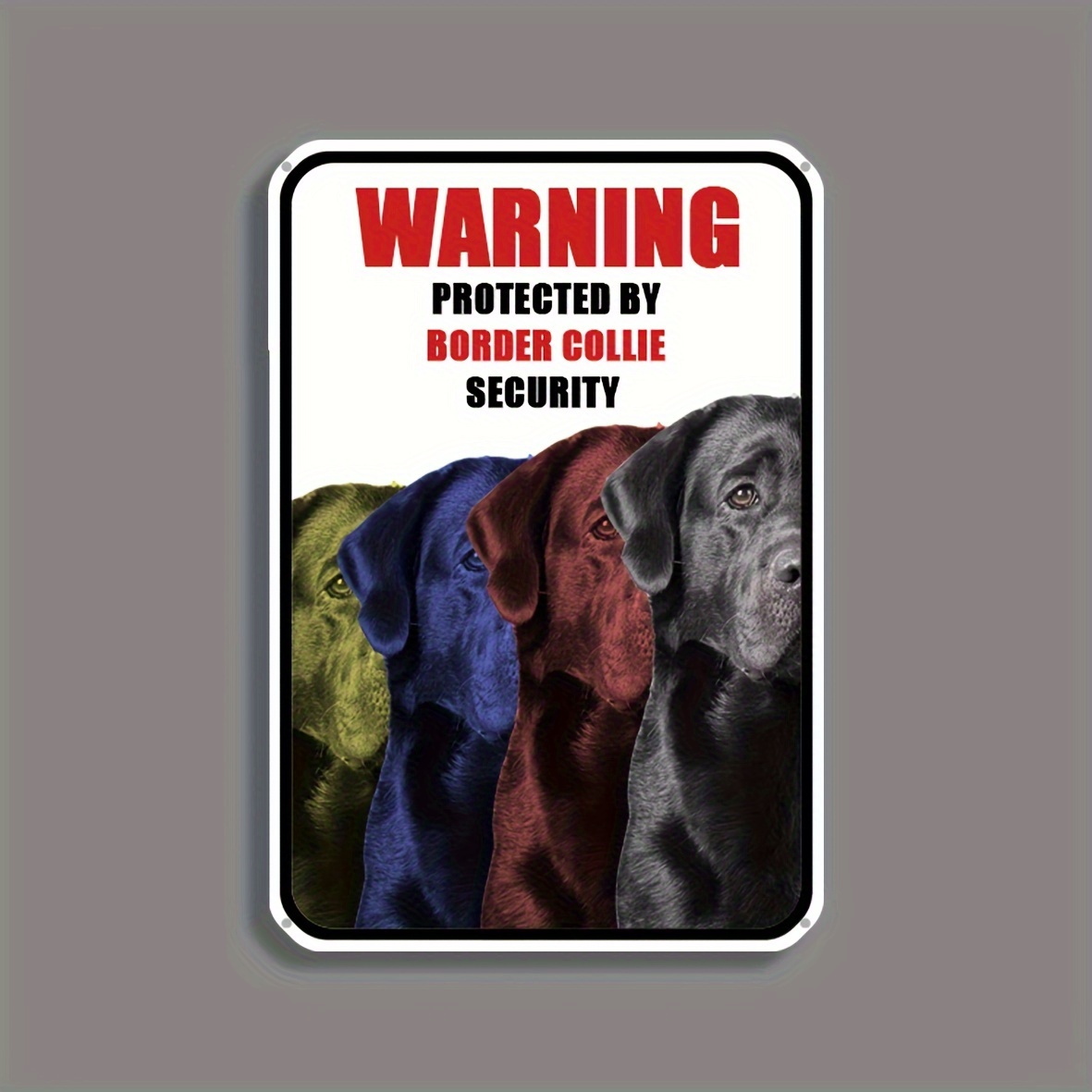 Retro Metal Aluminum Sign Protected Dog Tin Sign Wall Art - Temu Australia