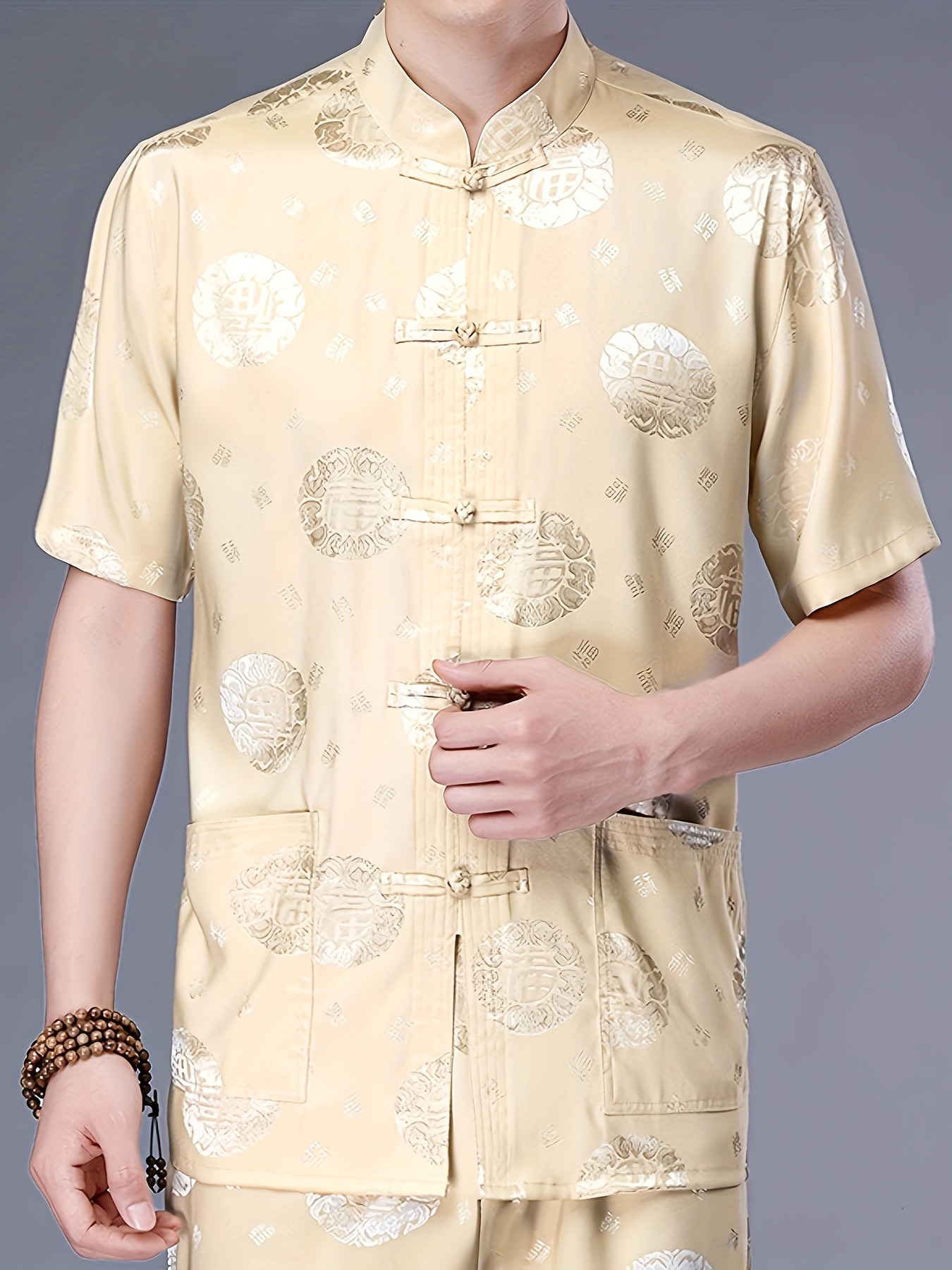 embroidery loose short sleeve fu shirt chinese martial - Temu Australia