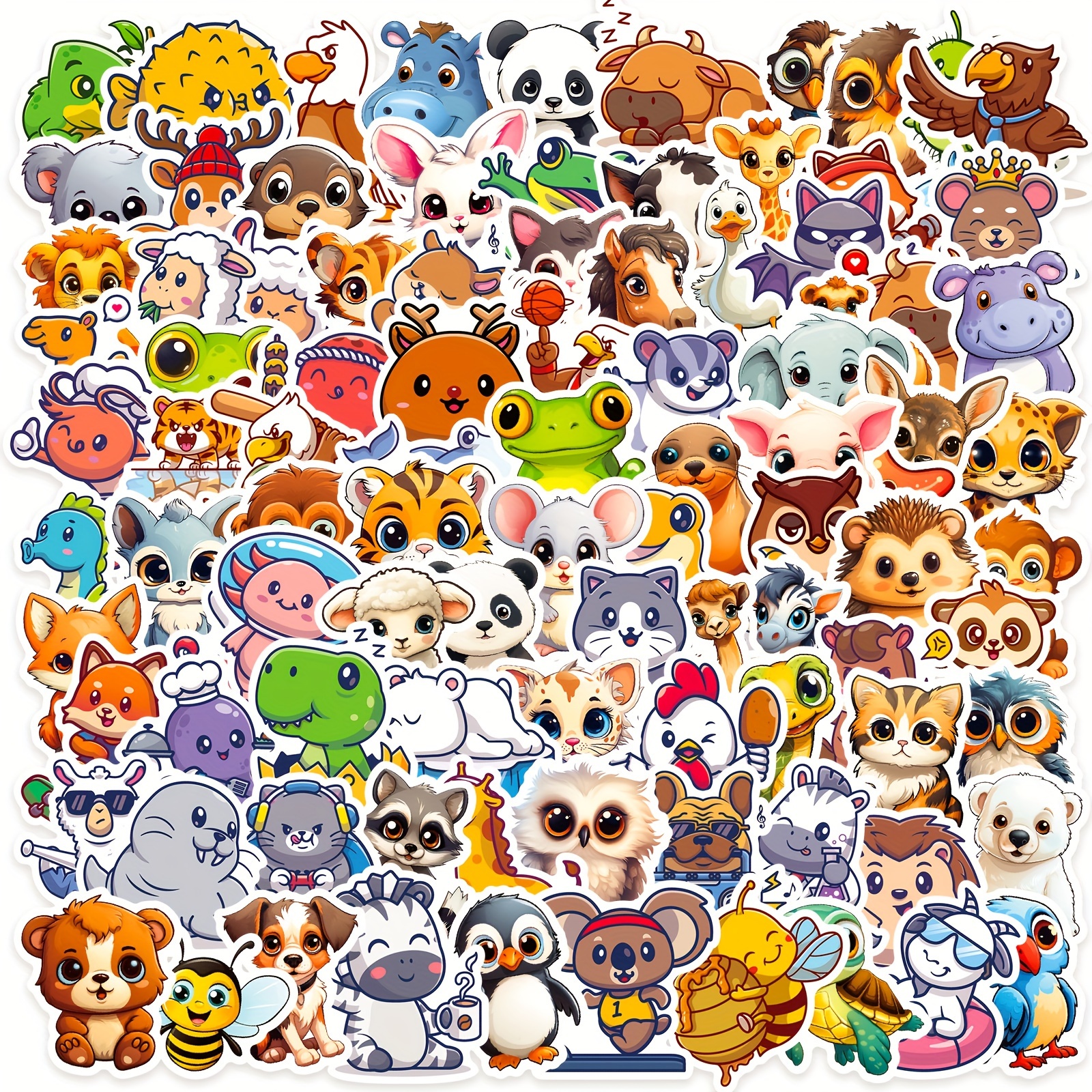 Mixed Animal Stickers Fun Little Dinosaur Cute Stickers - Temu Australia