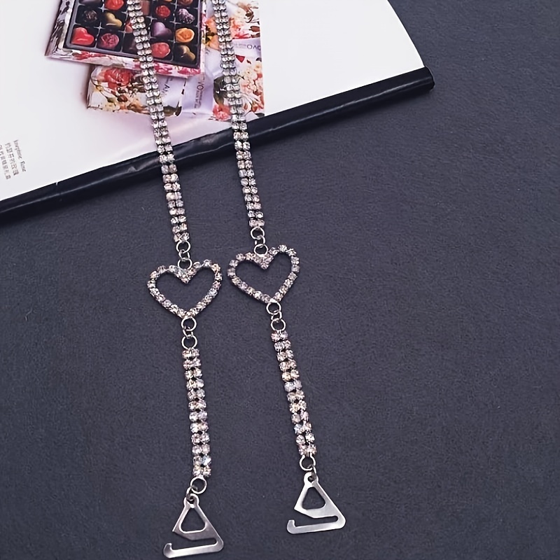 Rhinestones Summer Beach Hollow Love Heart Shoulder Chain - Temu United ...