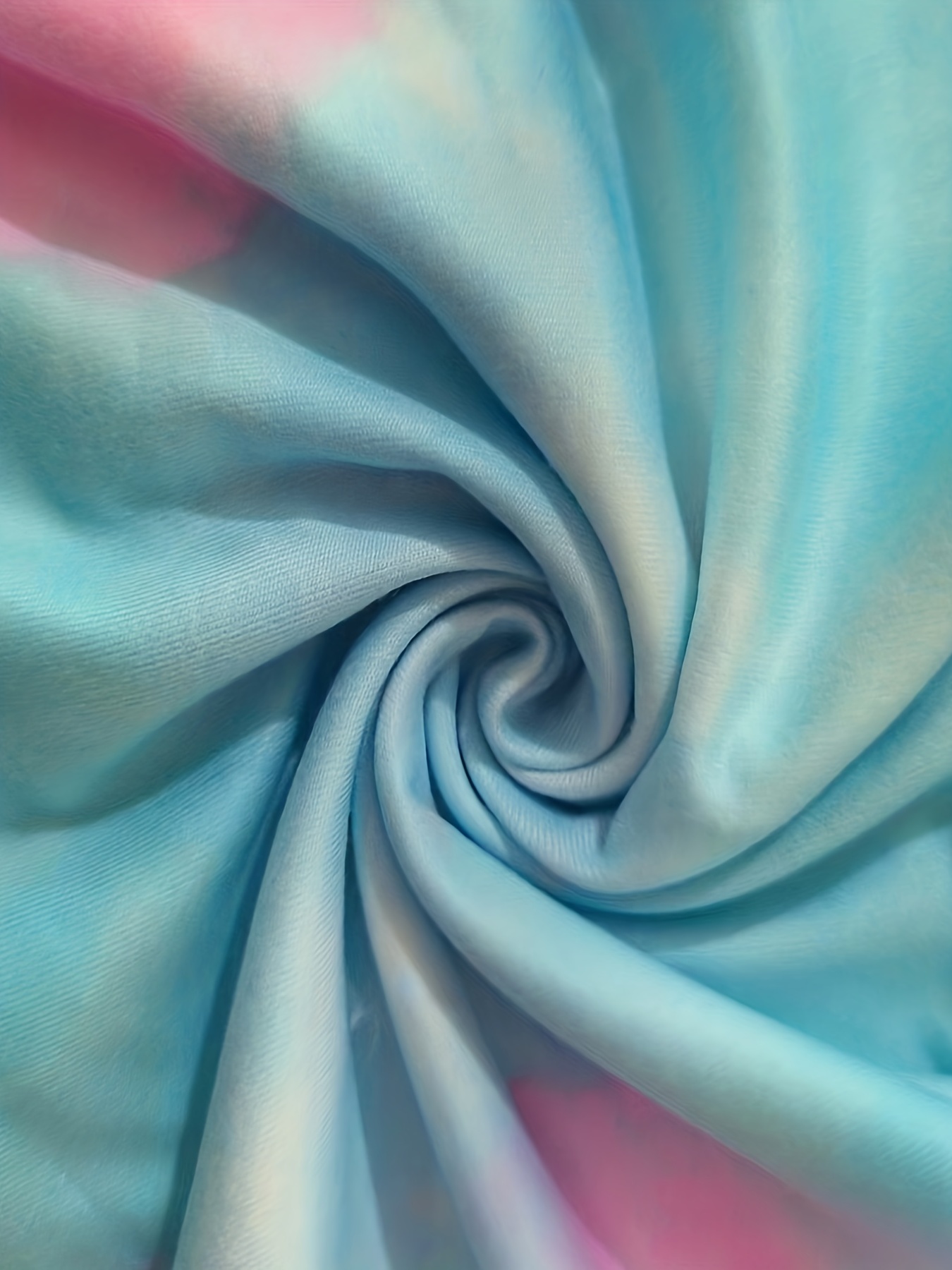 Tie Dye Casual Two piece Set. Long Sleeve Crop Top Tied - Temu Australia