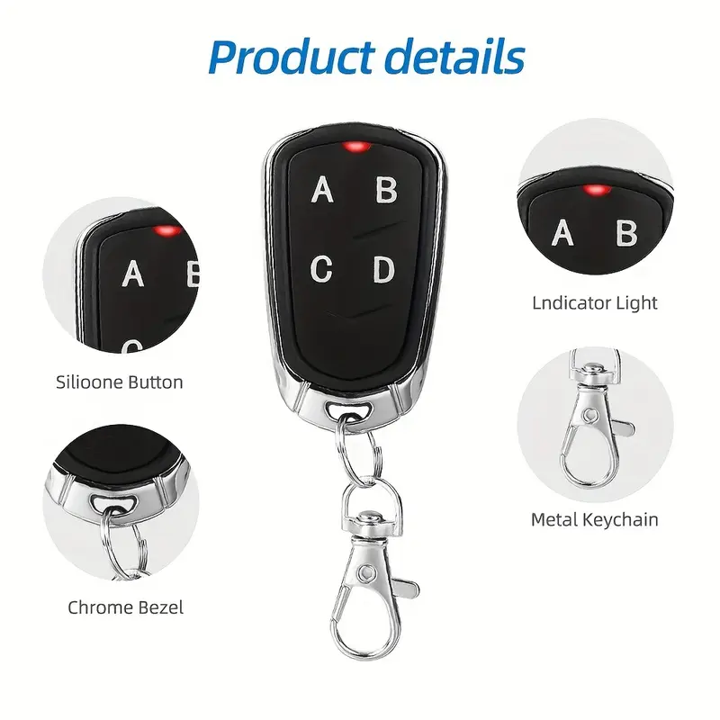 433mhz Auto Copy Wireless Remote Control, Rolling Code Duplicator Key ... 433mhz Auto Copy Wireless Remote Control, Rolling Code Duplicator Key ...