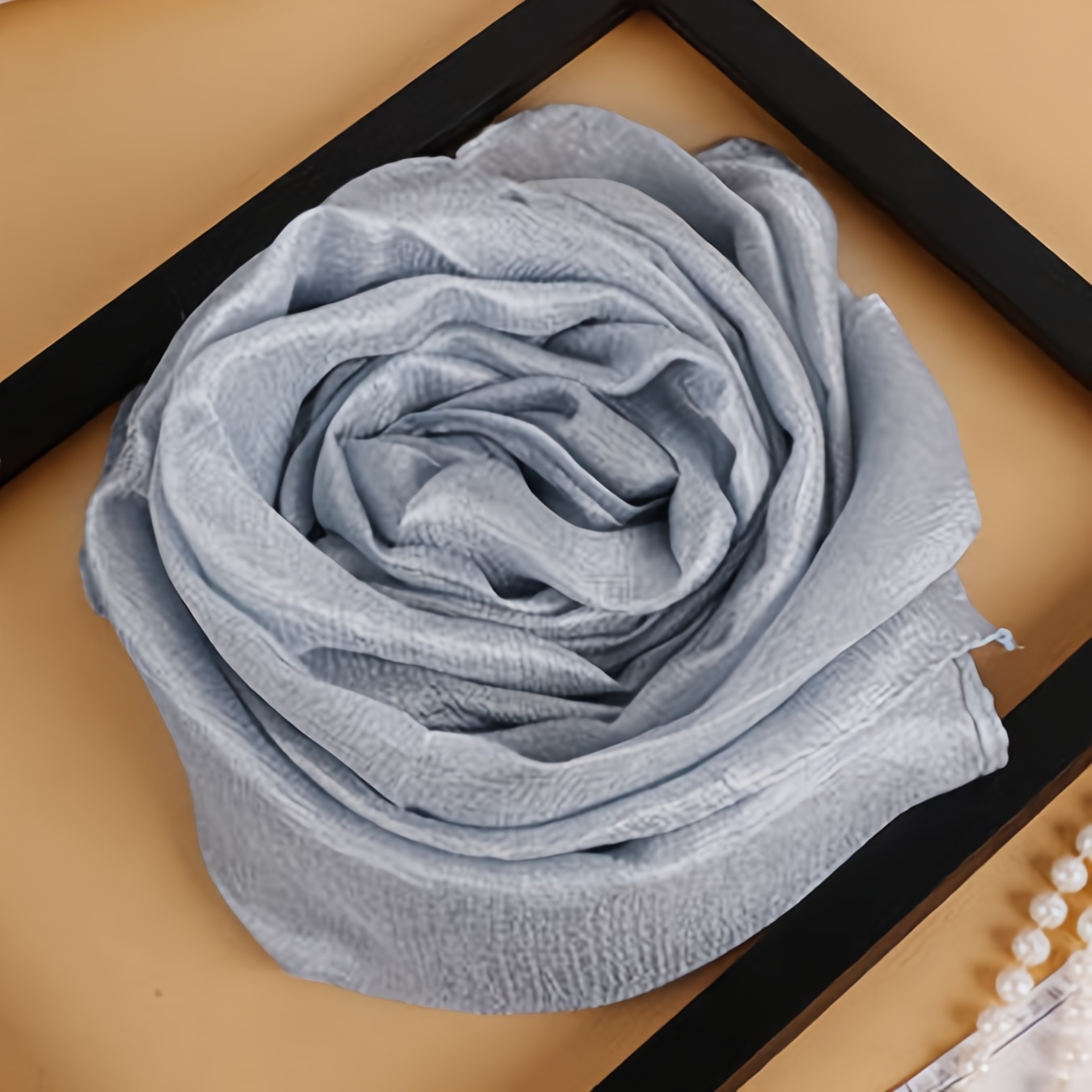 Solid Color Linen Scarf Leisure Style Thin Breathable Shawl - Temu ...