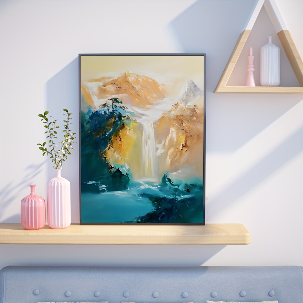 Landscape Oil Painting Style Poster Modern Graffiti Canvas - Temu New ...