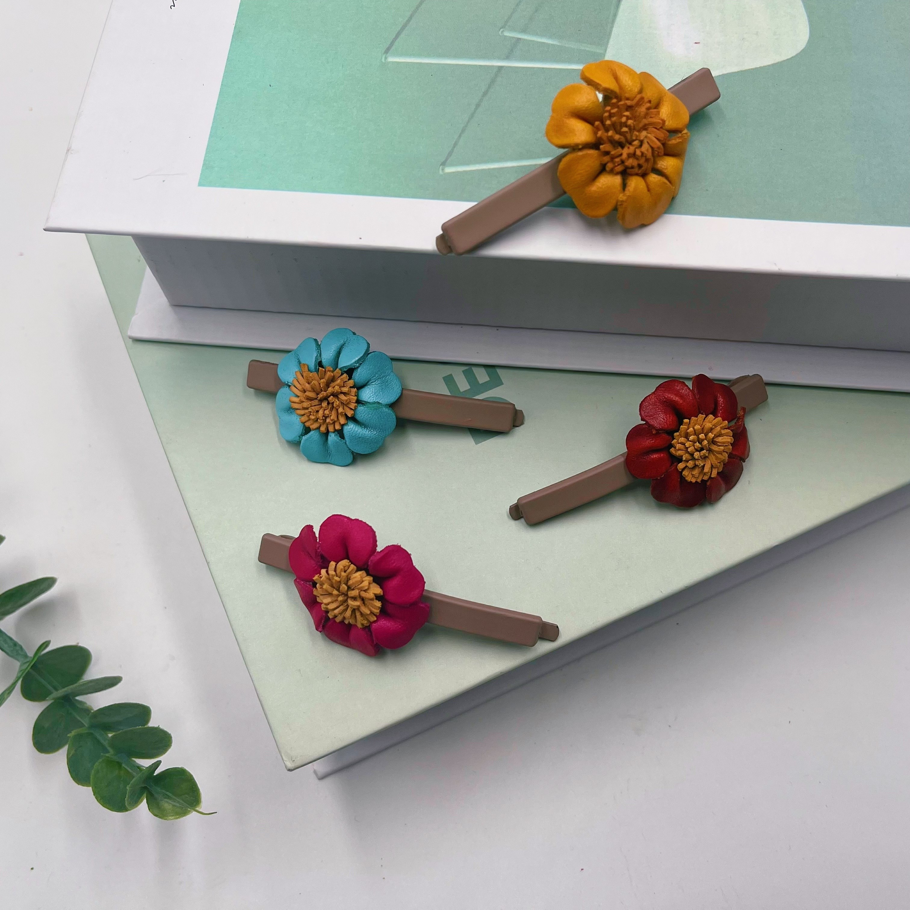 Handmade Flower Hair Clips Beautiful One Line Clip Hair - Temu Australia