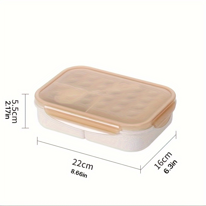 Wheat Fiber Lunch Box Spoon Bento Box Microwave Safe Food - Temu New ...