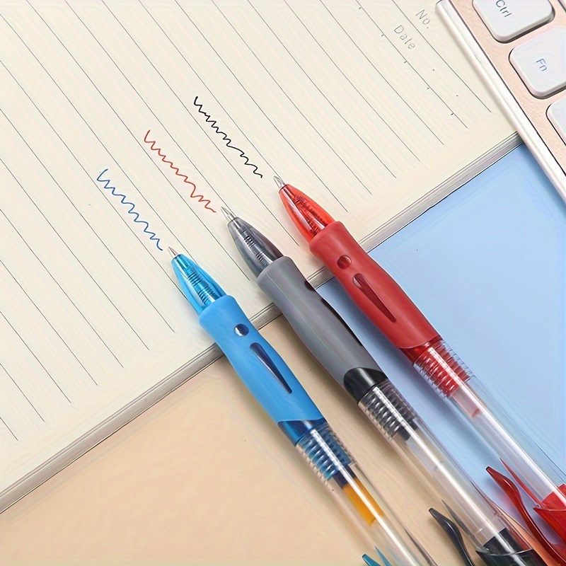 2pcs pens 10pcs refills black red blue retractable gel pen signature ...