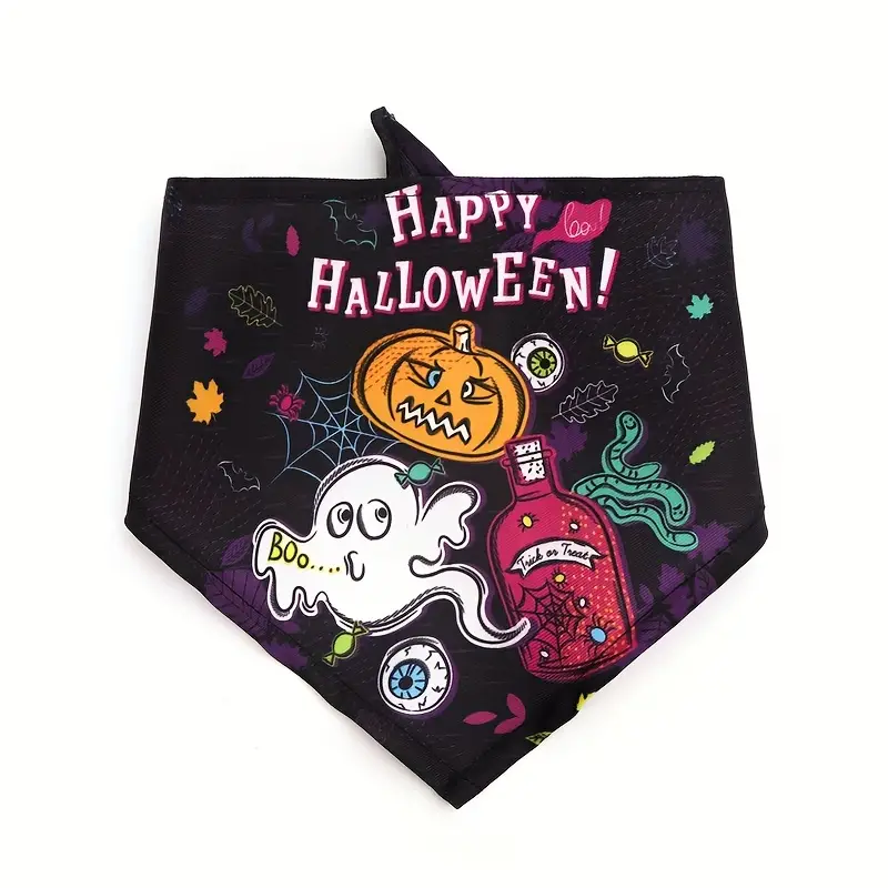 1pc halloween pet towel dog saliva towel funny graphic large dog scarf ... 1pc halloween pet towel dog saliva towel funny graphic large dog scarf ...