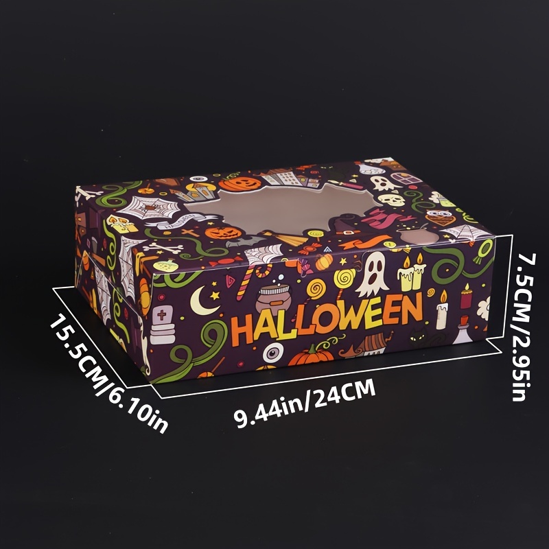 Halloween Cupcake Box Pastry Box Cake Box Window Transparent - Temu ...