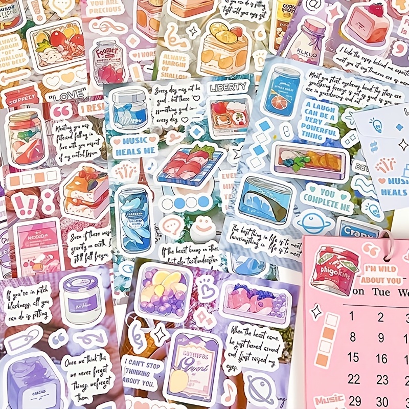 Casual Afternoon Tea Journal Stickers Magazine Goo Card - Temu New Zealand