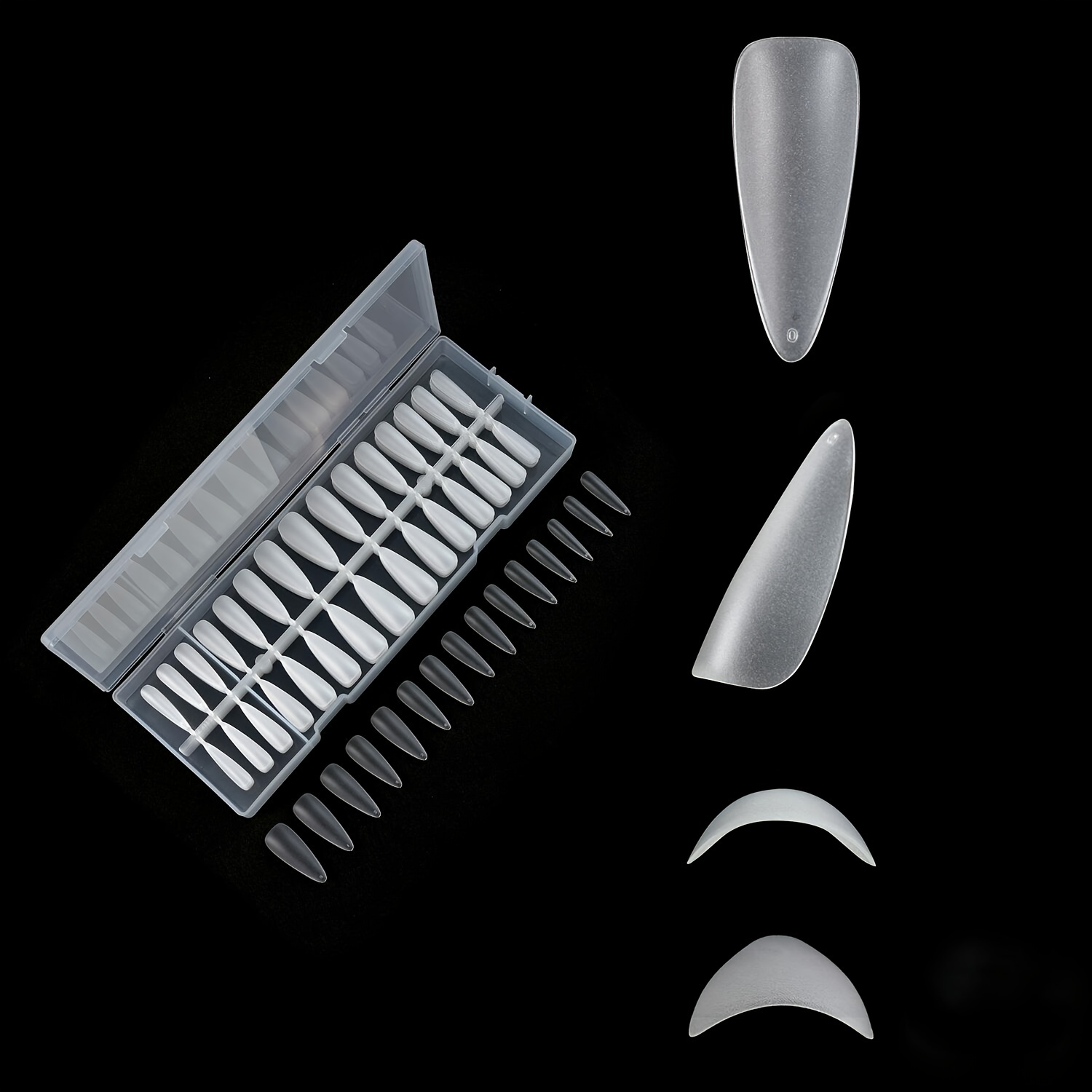 New Frosted Transparent Wear Nail Plate Thin Nail Plate - Temu Norway