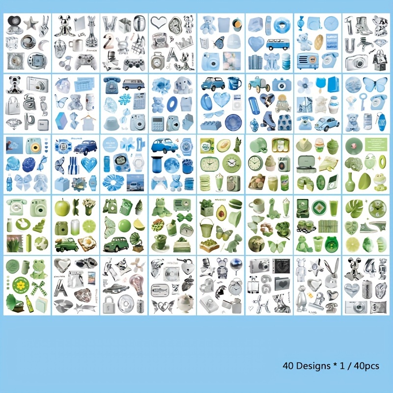 40sheets Sticker Book Universal Gravity Series Literary - Temu Portugal