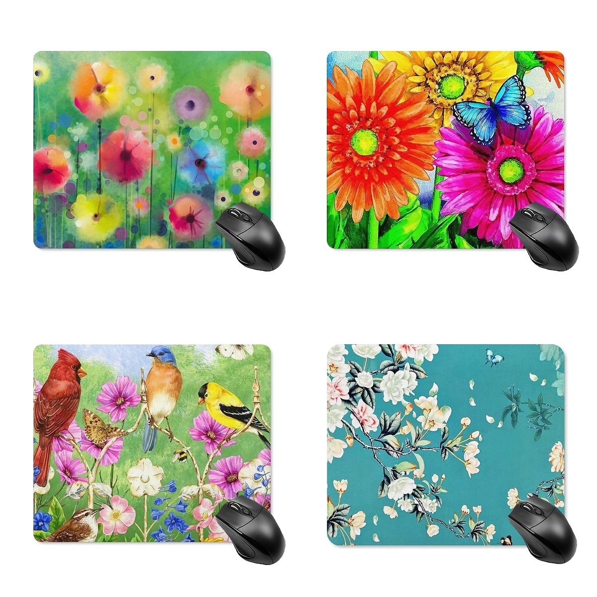 Add A Touch Nature Office Butterfly Flower Mouse Pad - Temu Australia