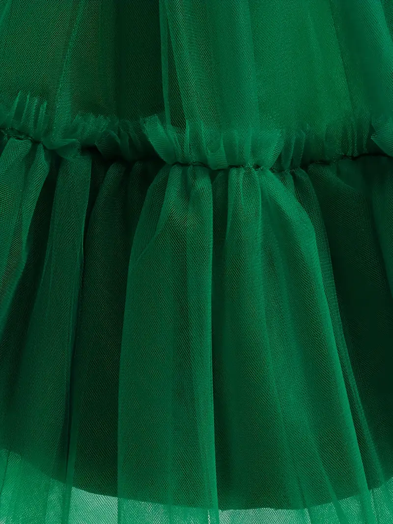Flower Girl Formal Dress Tutu Gown Extra Long Tail Puffy Temu