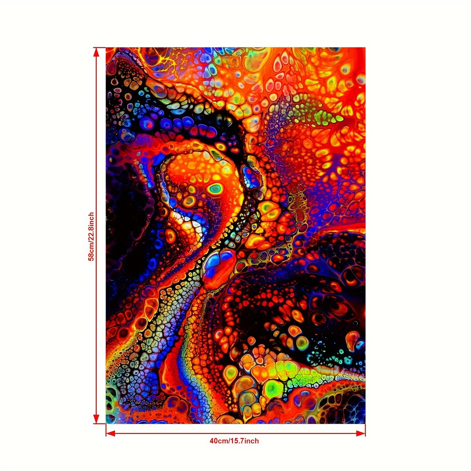 1pc Abstract Canvas Print Poster Cell Texture Canvas Wall Art Artwork ...