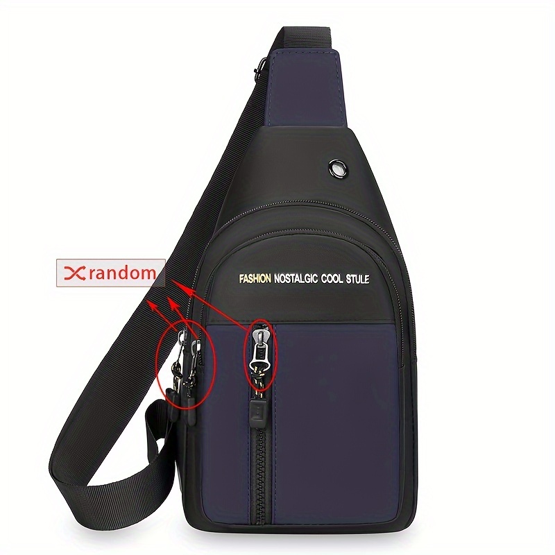 Men's Chest Bag Outdoor Sports Shoulder Messenger Bag - Temu Australia