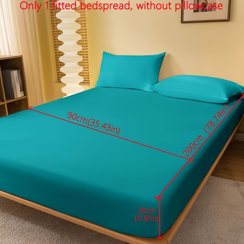 Brushed Fitted Sheet (without Pillowcase) Bean Sand Color - Temu United