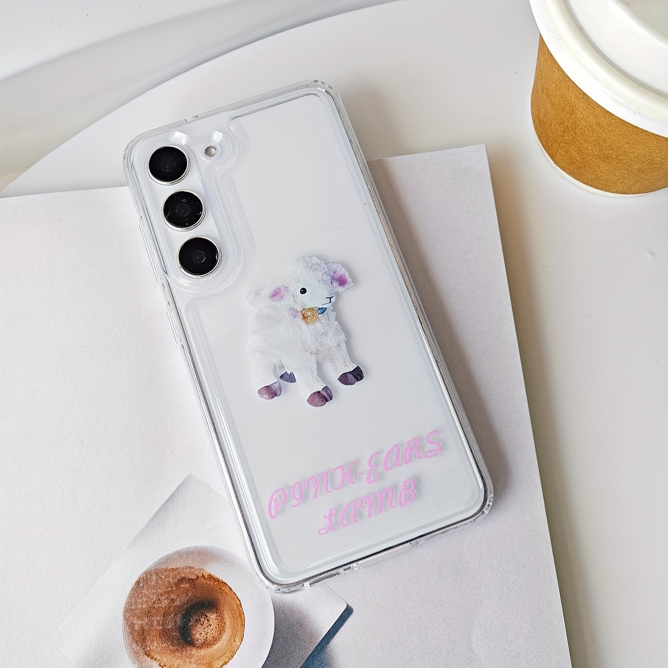 Creative Small Fresh Cute Cartoon Lamb Animal Funny Simple - Temu ...