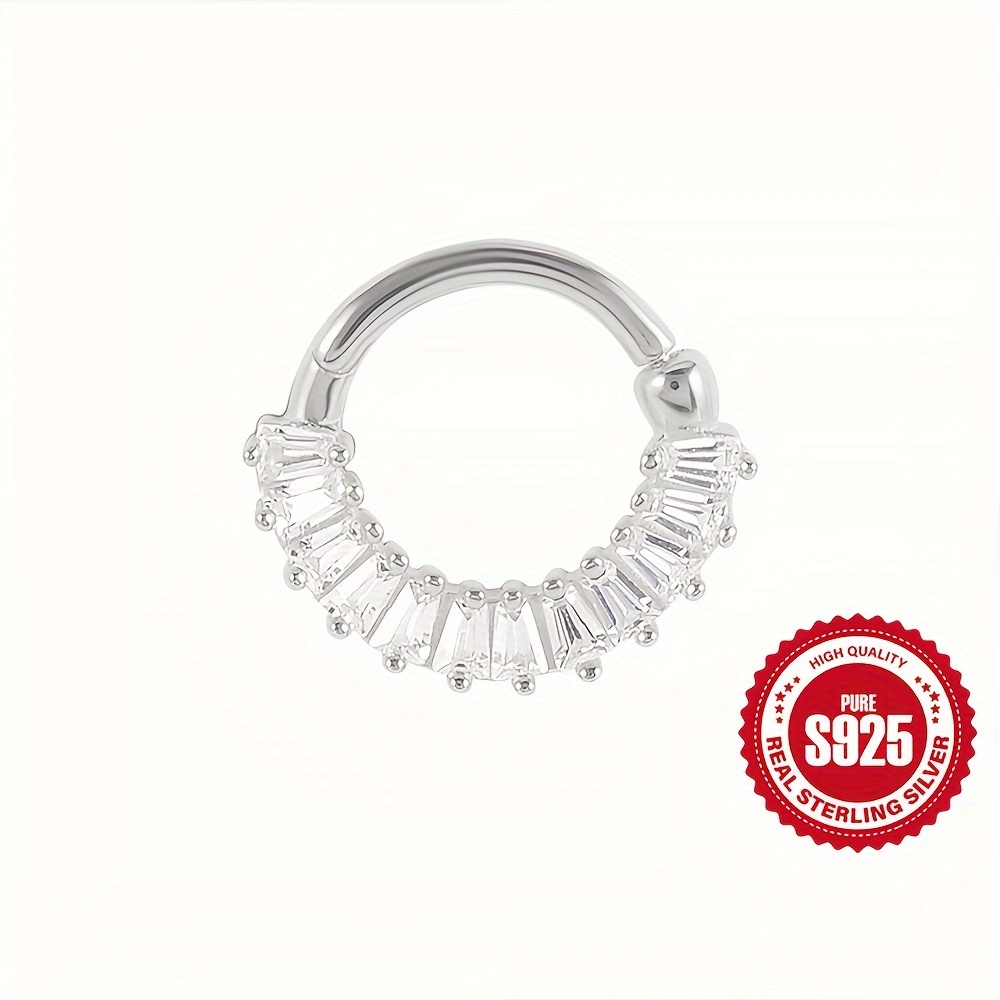 Single Mini Hoop Earrings Cartilage Earrings 925 Sterling - Temu Canada
