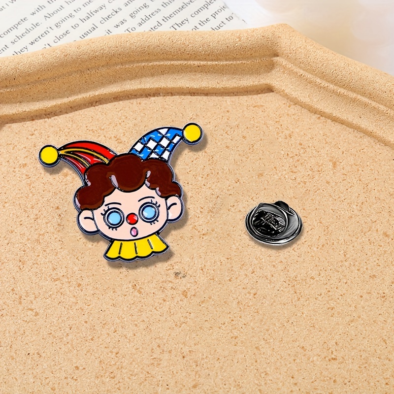 Creative Cute Cartoon Funny Clown Brooch Badge, All-match Gift Bag ...