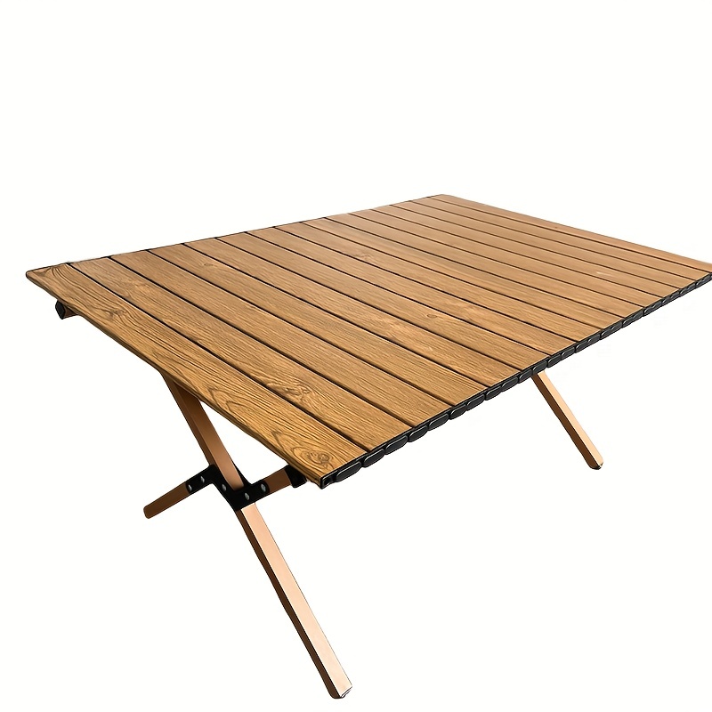 1pc Aluminum Alloy Folding Egg Roll Table Ultra Light Portable Table ...