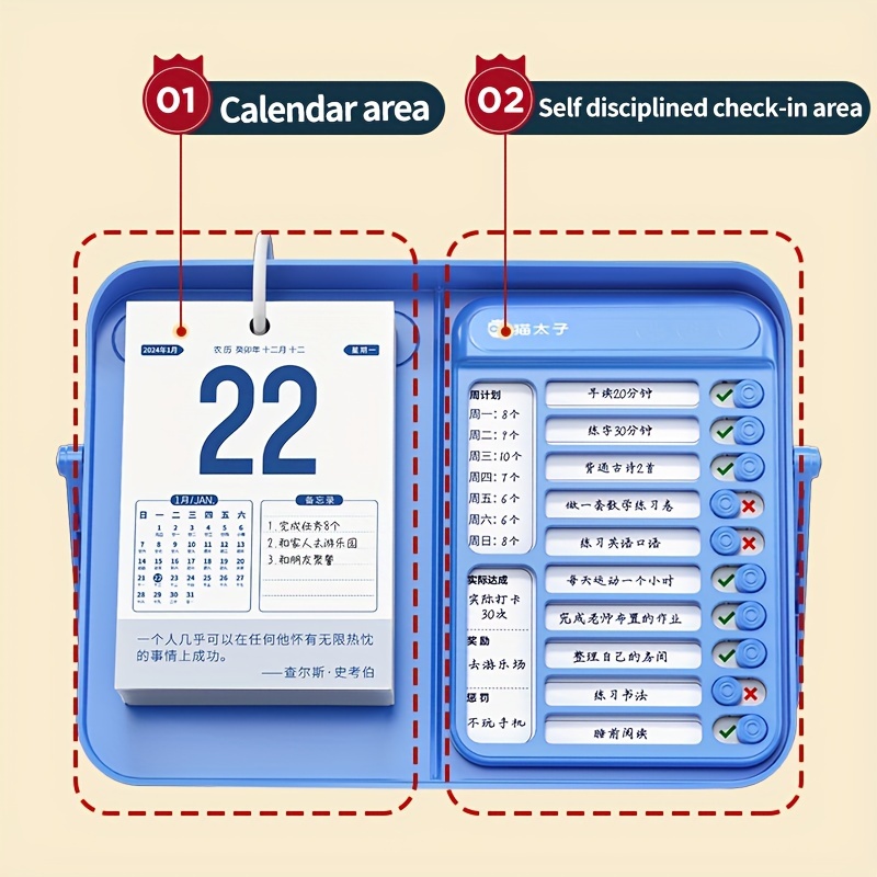 Cat Prince Blue Set 2024 Plan Calendrier Livre Planification - Temu France