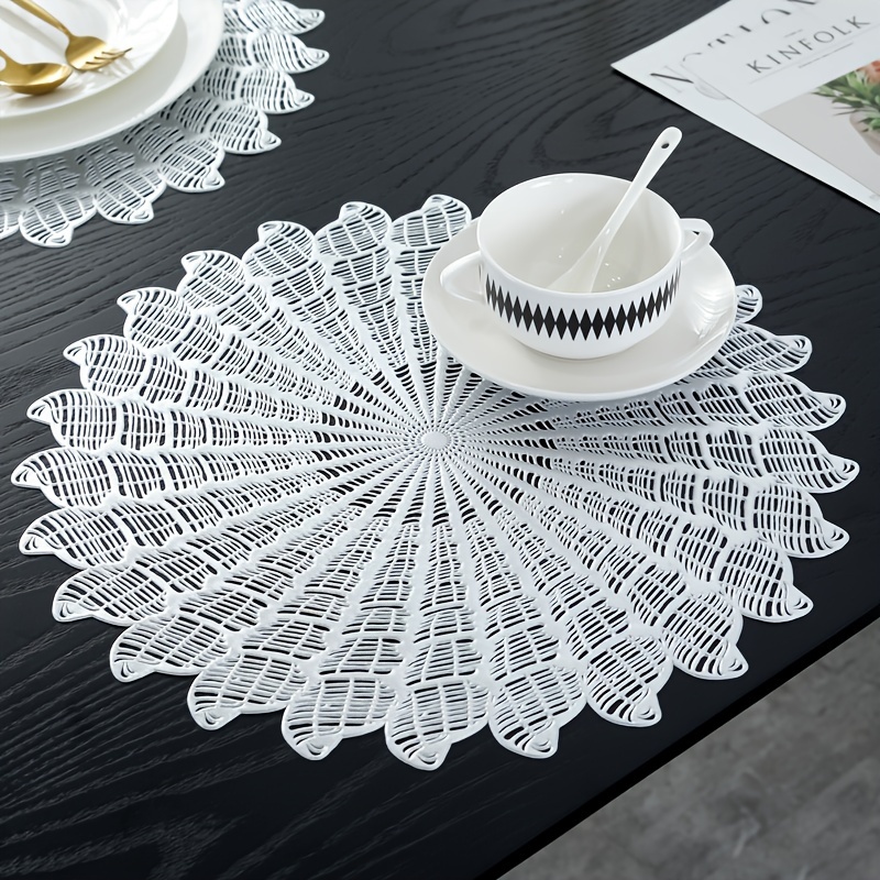 Golden/silver Creative Cup Mat Made Seashells Water Washable - Temu ...