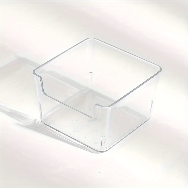 Clear Plastic Small Sticky Note Storage Box Coins Candies - Temu Australia
