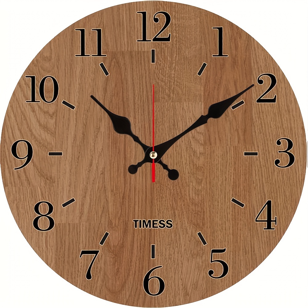 Wall Clocks Silent Wall Clock Battery Operated Round - Temu Canada