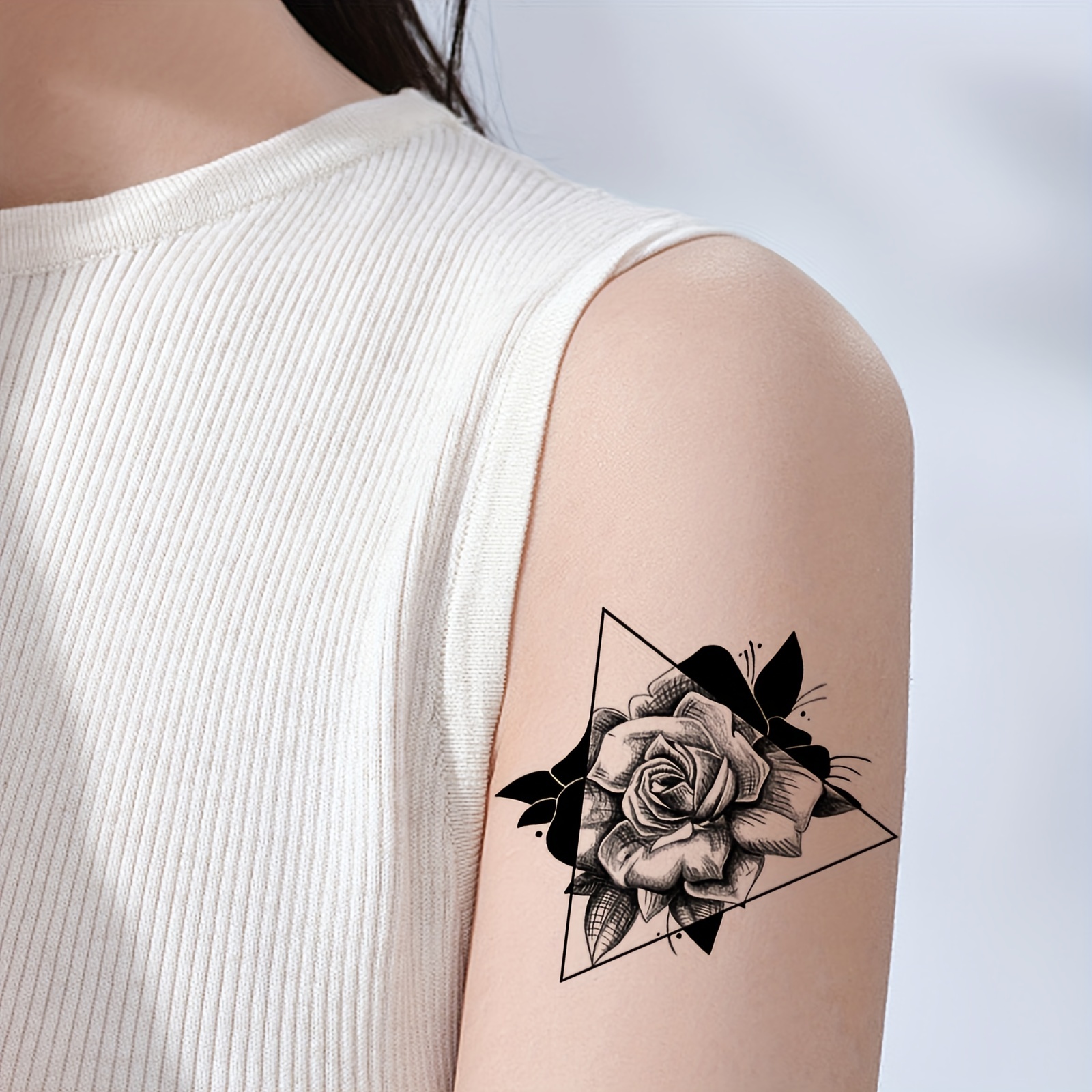 Black Rose Tattoo On Back
