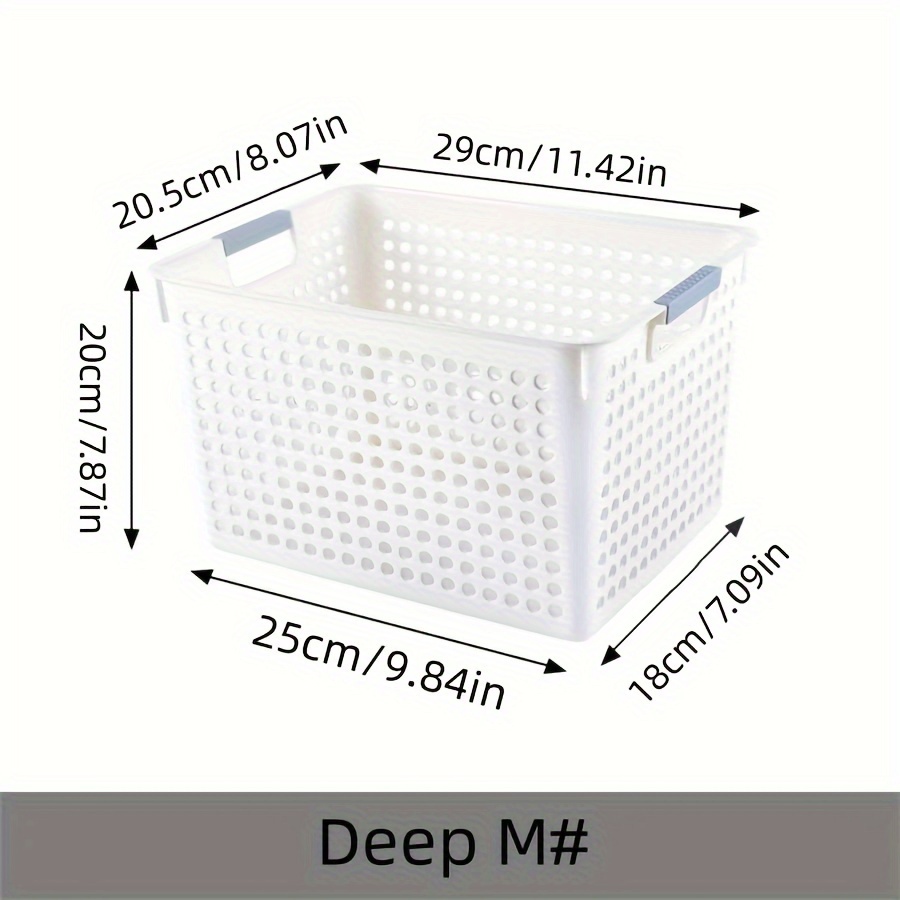 Plastic Storage Basket Desktop Sundries Storage Box - Temu United Kingdom