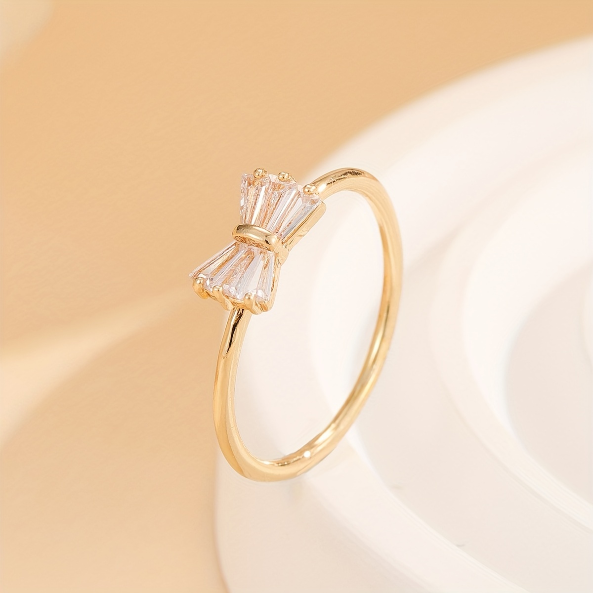 Chic Ring Sparkling Flower/ Heart/ Key Design Paved Shining - Temu ...