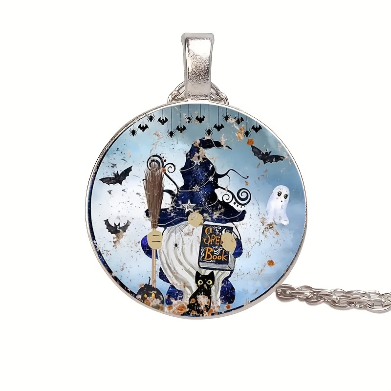 Trendy Elegant Ghost Diagram Crystal Necklace Halloween Gift - Temu ...