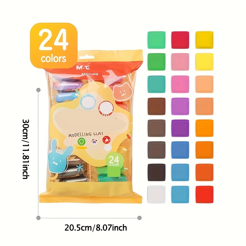 M g Stationery 24 Colors Safe Ultra light Clay Color Mud - Temu United ...