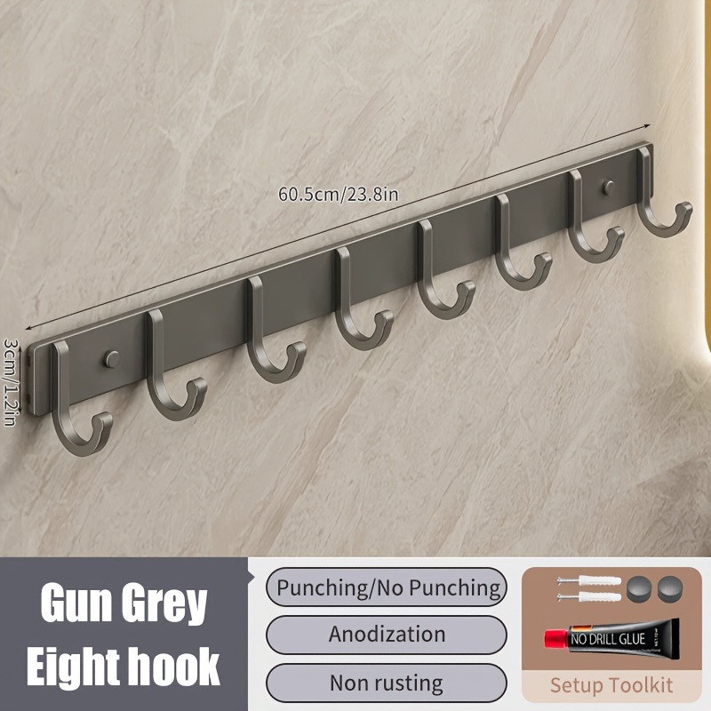 Metal Multi purpose Storage Row Hook Strong Hook Rack - Temu United Kingdom