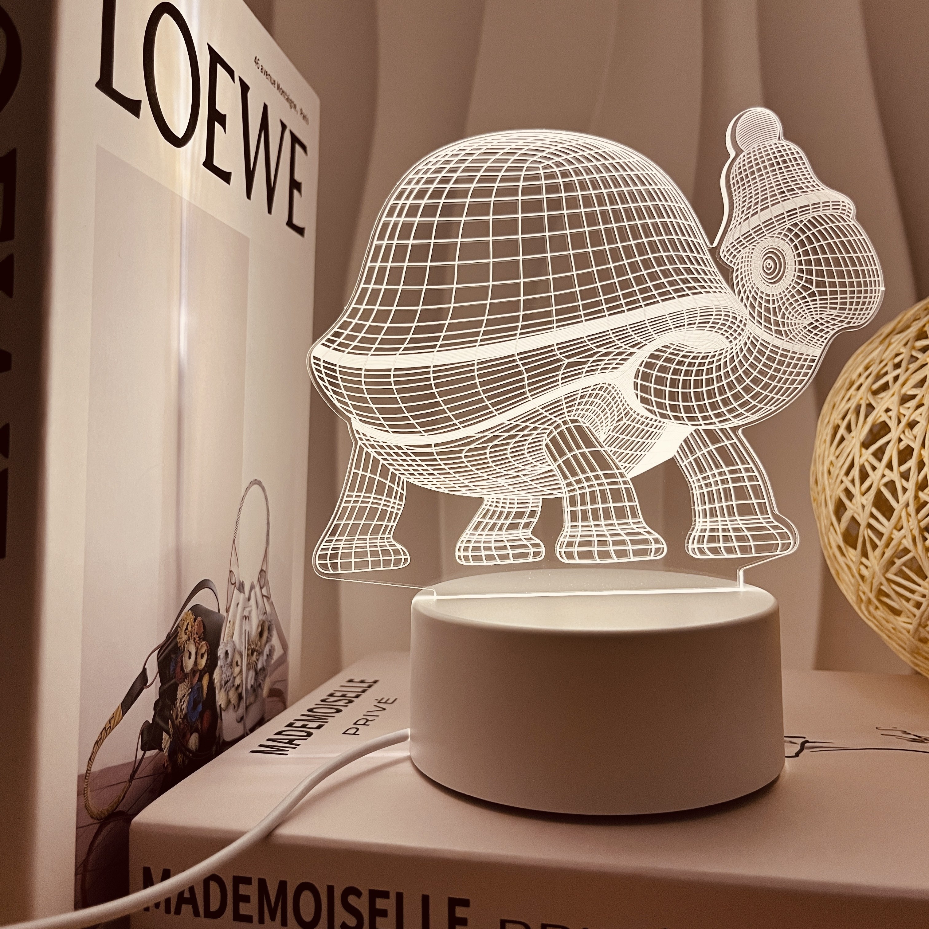 Cartoon Animal Sea Turtle Animation 3d Vision Led Light - Temu United ...