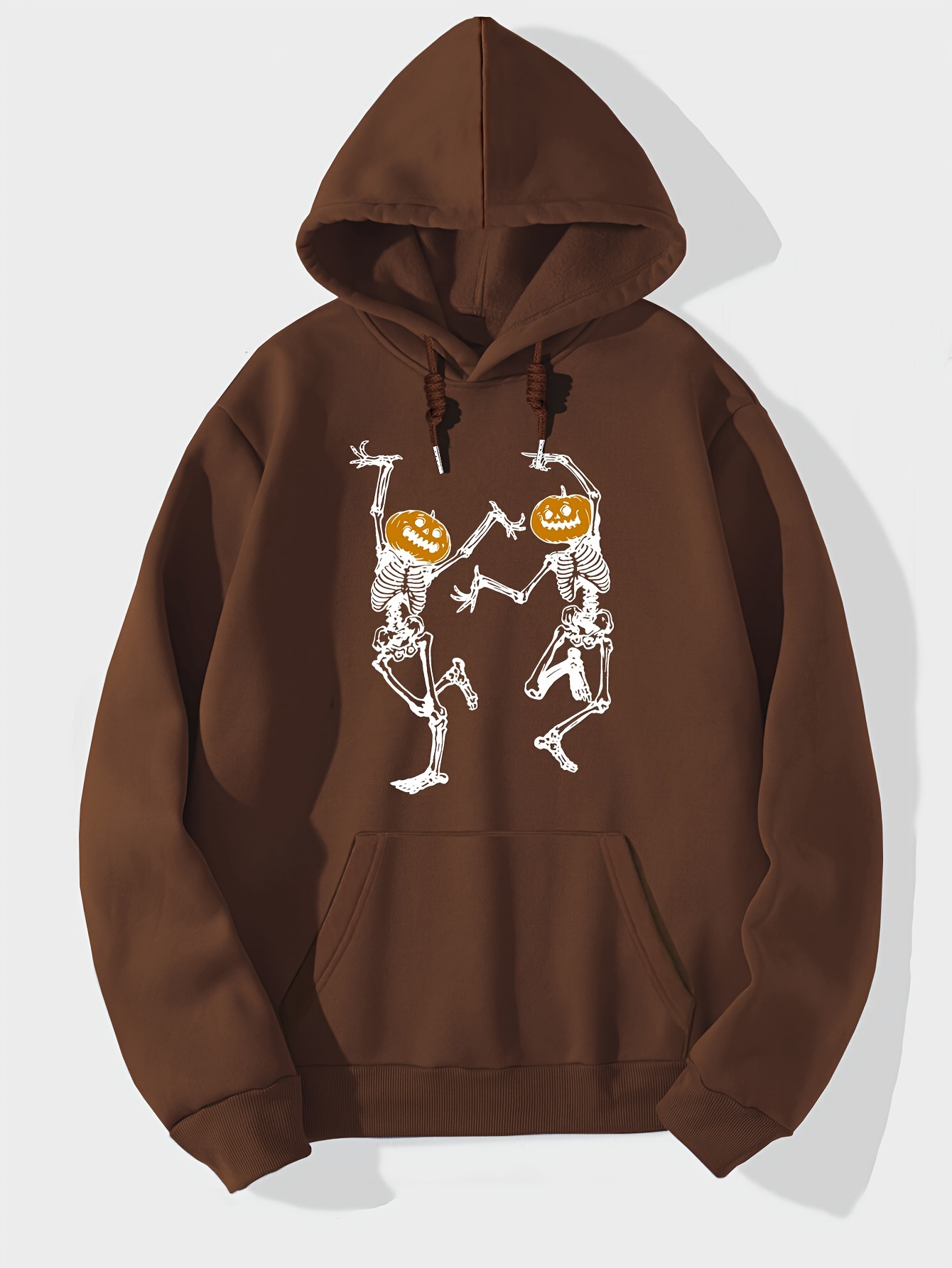 Halloween Style Skeleton Pumpkins Graphic Print Hoodie Cool - Temu ...