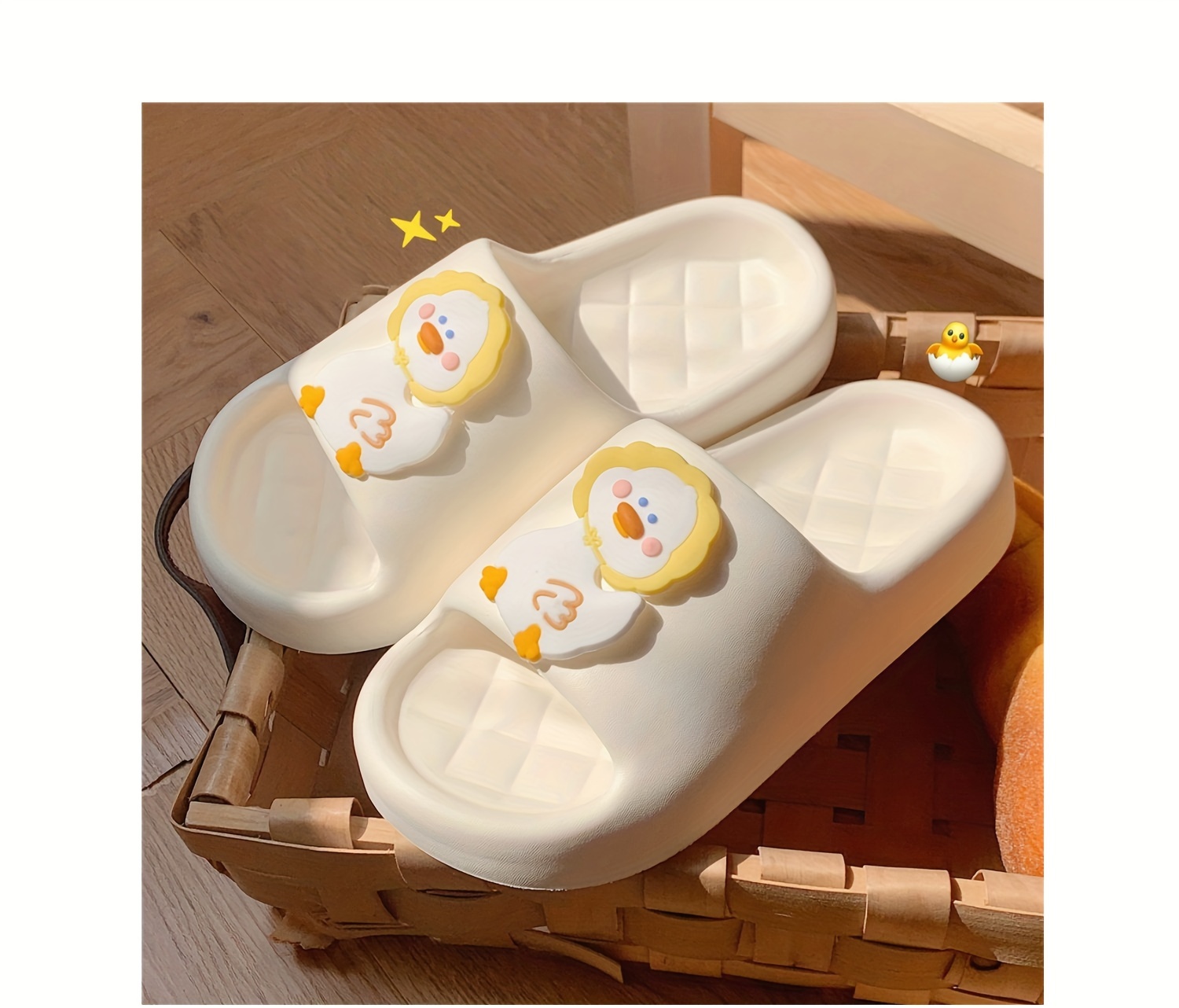 Xixitiao Trendy Cute Cartoon Duck Open Toe Slippers Boys - Temu Philippines