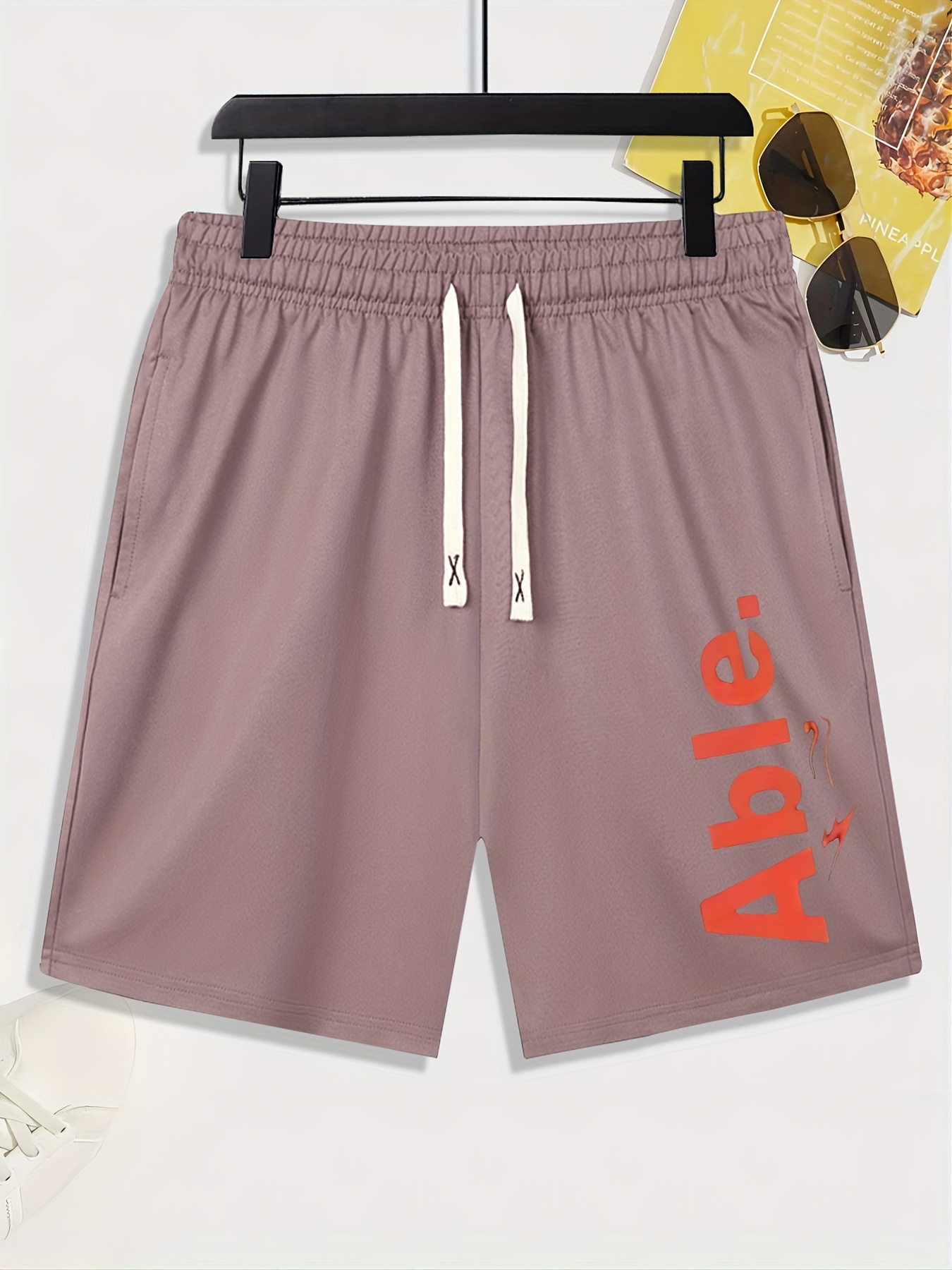 Mens Casual Simple Letters Graphic Elastic Drawstring Plain Temu Ireland